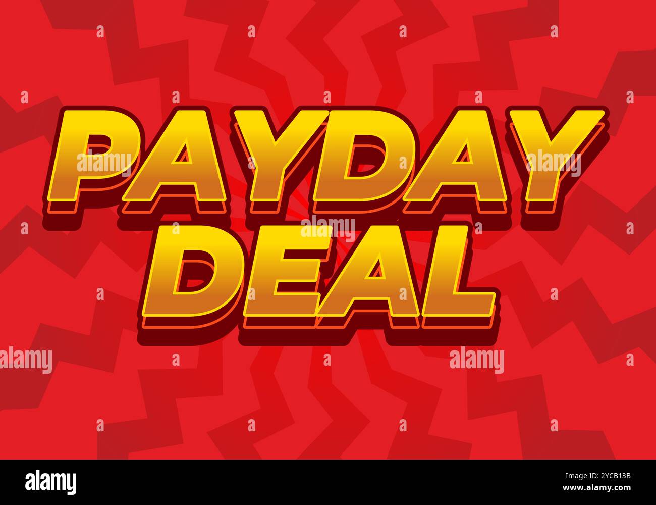 Payday deal. Text effect design in 3D style, for digital or social ...