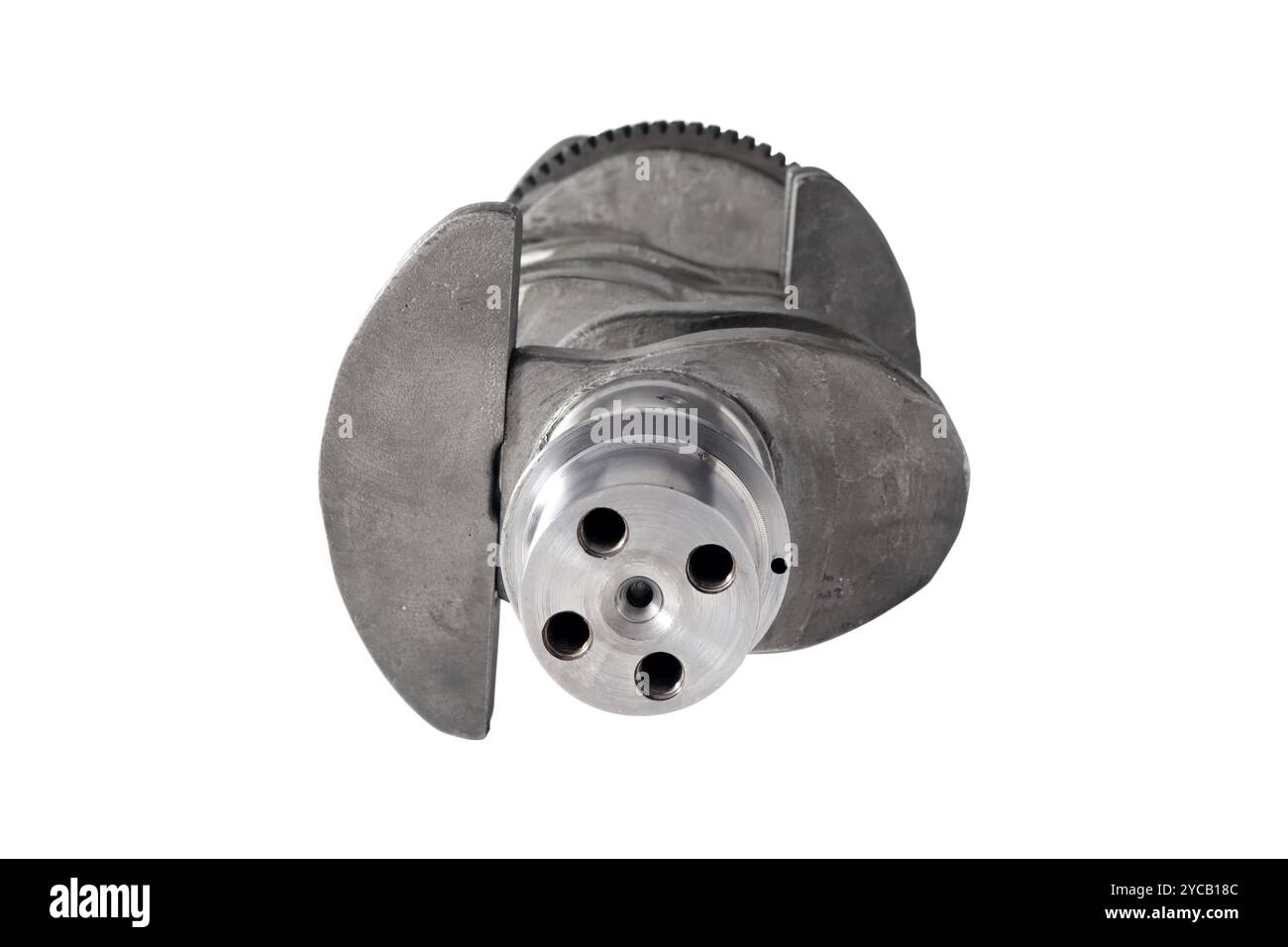 Engine Crankshaft on a white background Stock Photo - Alamy