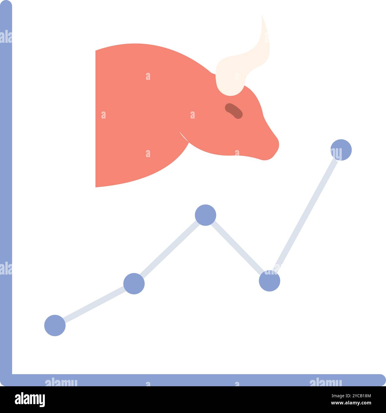 Bull Market icon vector image. Suitable for mobile application web ...
