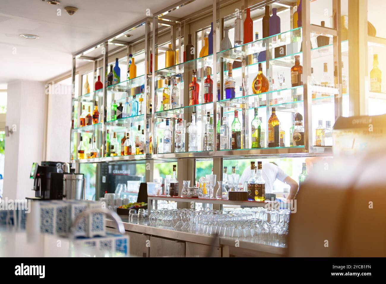 Side, Turkey - 06.06.2024: Interior of the alcoholic bar. Editorial ...