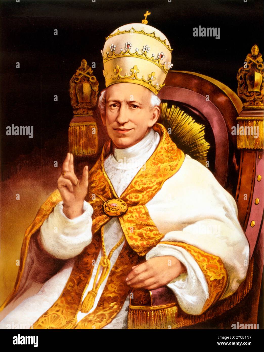 Pope leo xiii tiara hi-res stock photography and images - Alamy