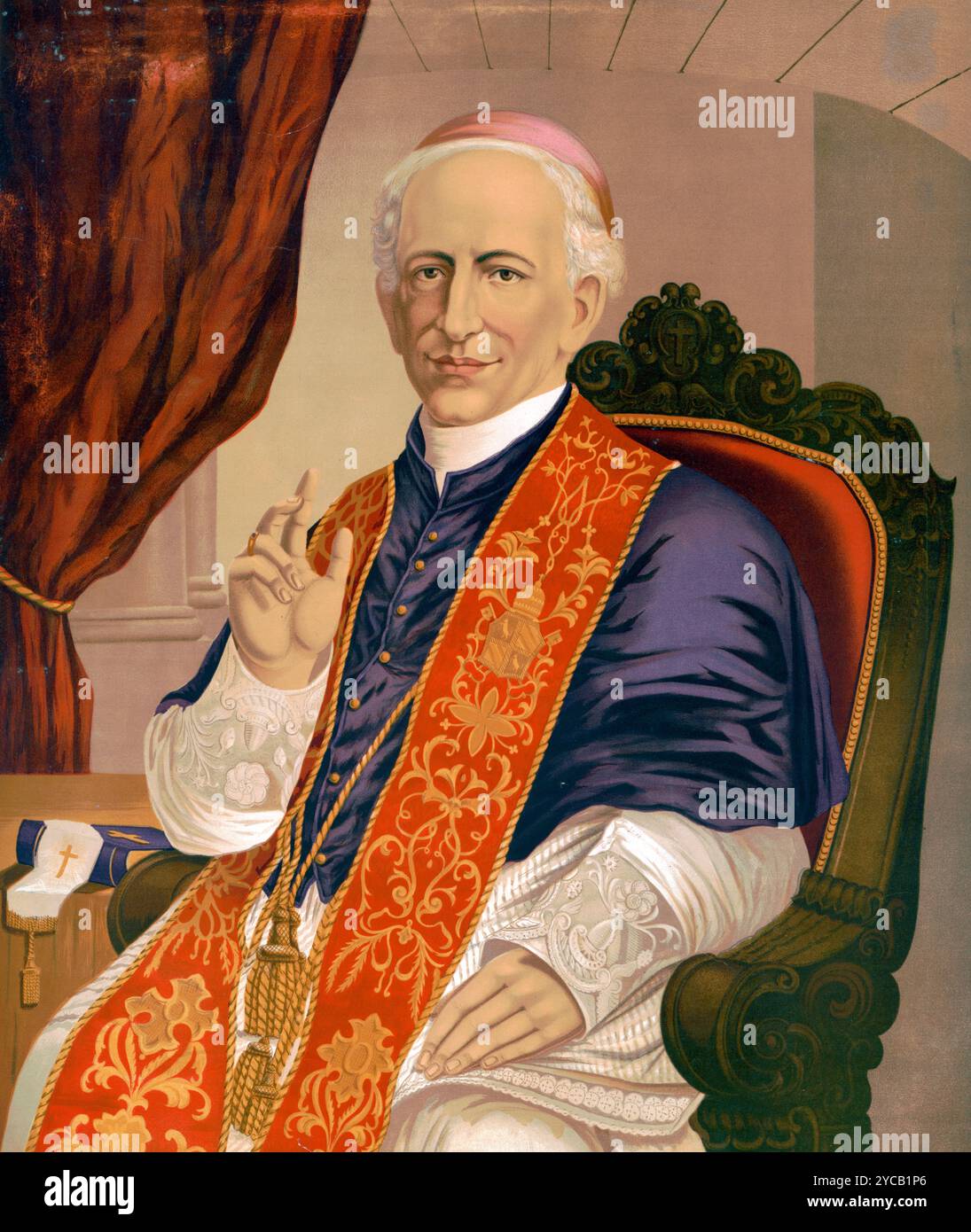 Pope Leo XIII portrait in 1878 ( Gioacchino Vincenzo Raffaele Luigi ...