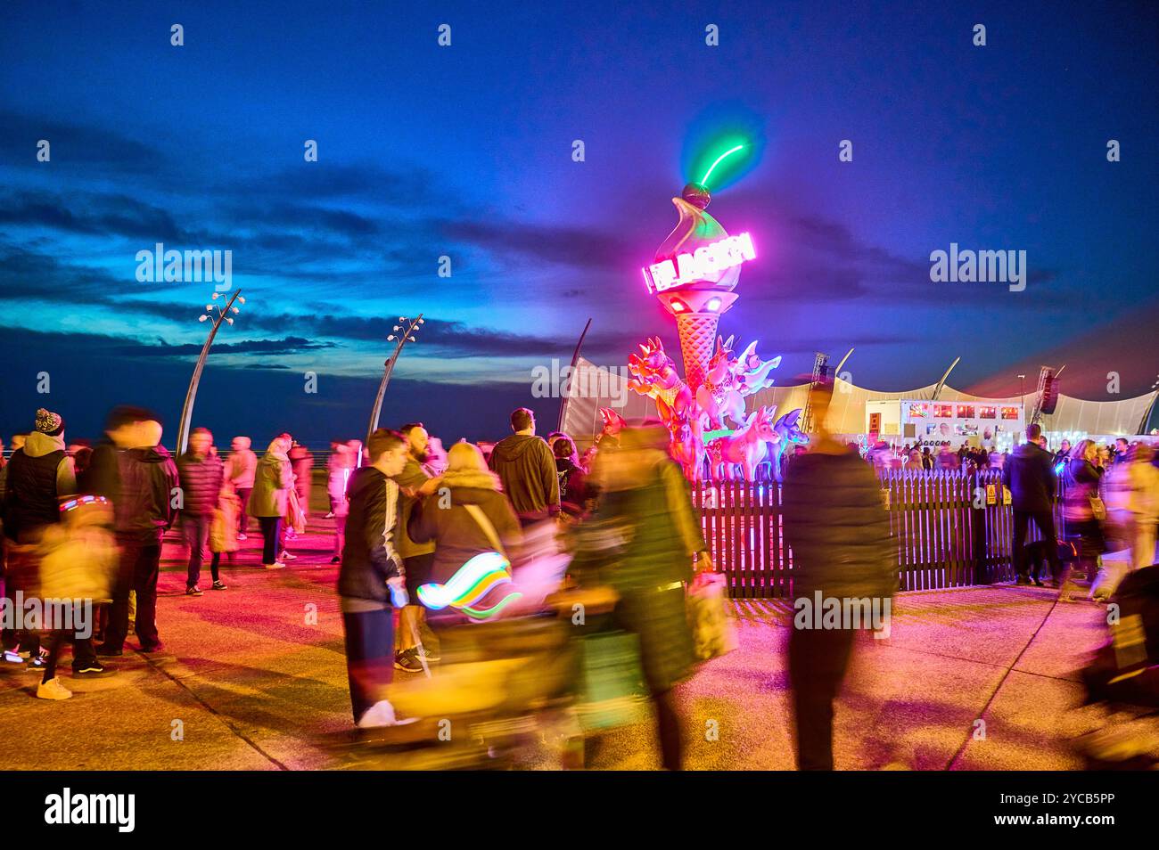 Lightpool Festival held annually during Blackpool illumination at half ...