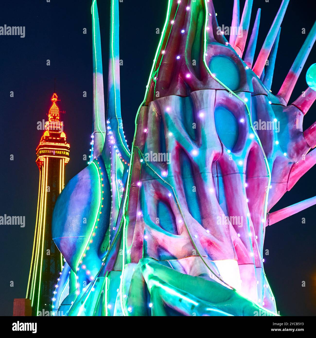 Lightpool Festival held annually during Blackpool illumination at half ...