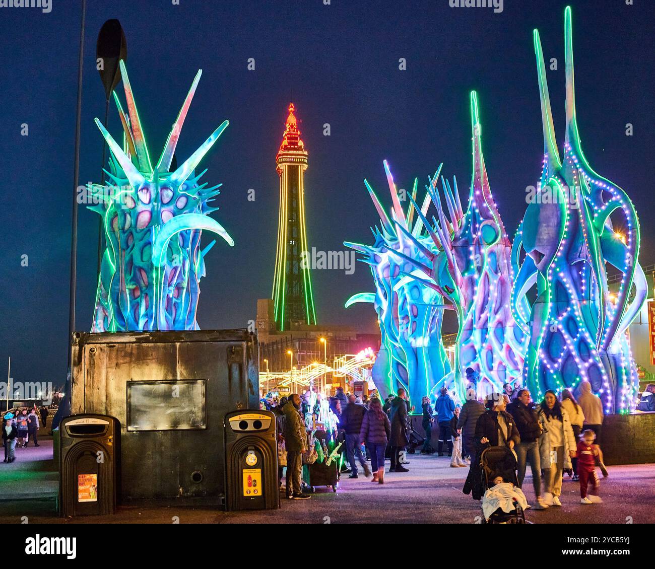 Lightpool Festival held annually during Blackpool illumination at half ...