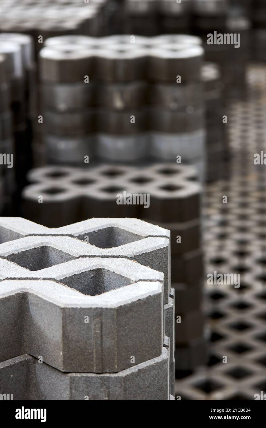 Checkered Concrete Cinder Tiles Of A Garden Sidewalk Lawn In Palette ...