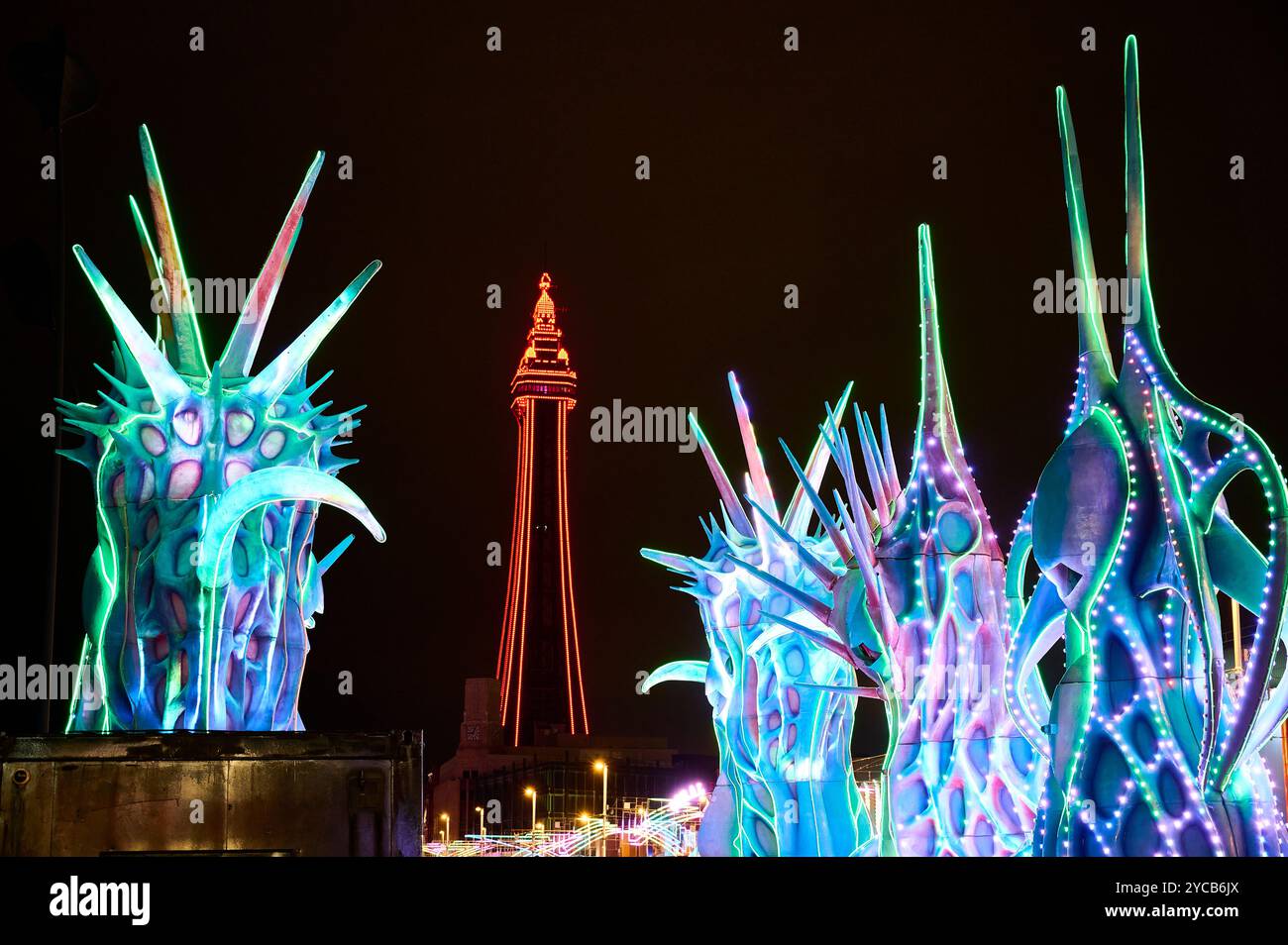 Lightpool Festival held annually during Blackpool illumination at half ...
