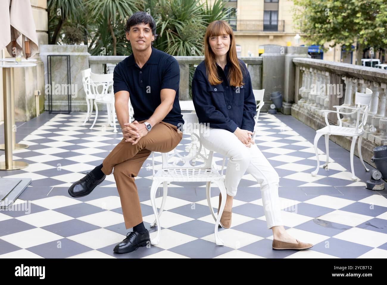Diego San Jose and Elena Trape Poses portrait session 'Celeste', during ...
