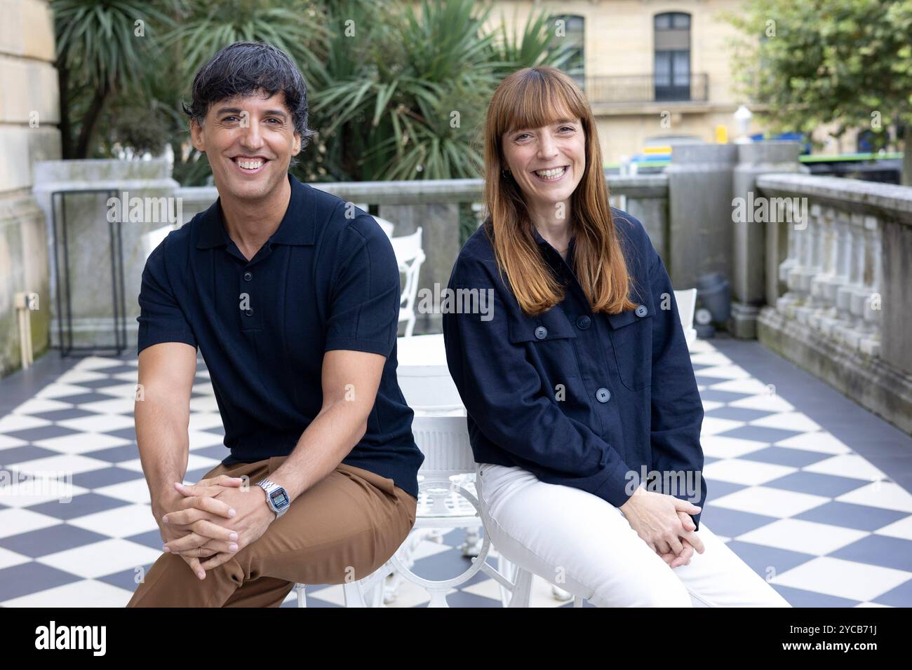 Diego San Jose and Elena Trape Poses portrait session 'Celeste', during ...