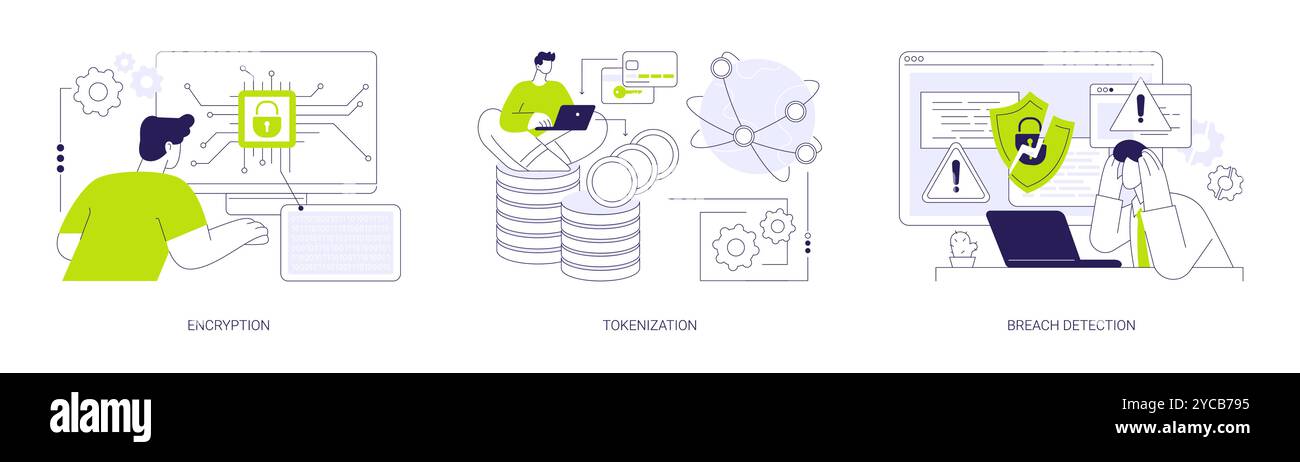 Data privacy abstract concept vector illustrations Stock Vector Image ...