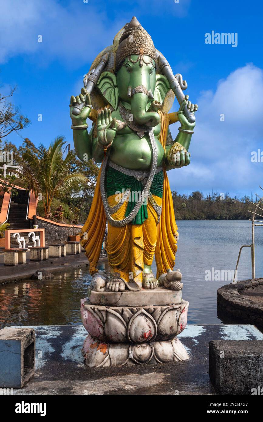 God, Lord, Ganesh, Ganesha, Hindu temple, holy lake, Grand Bassin ...