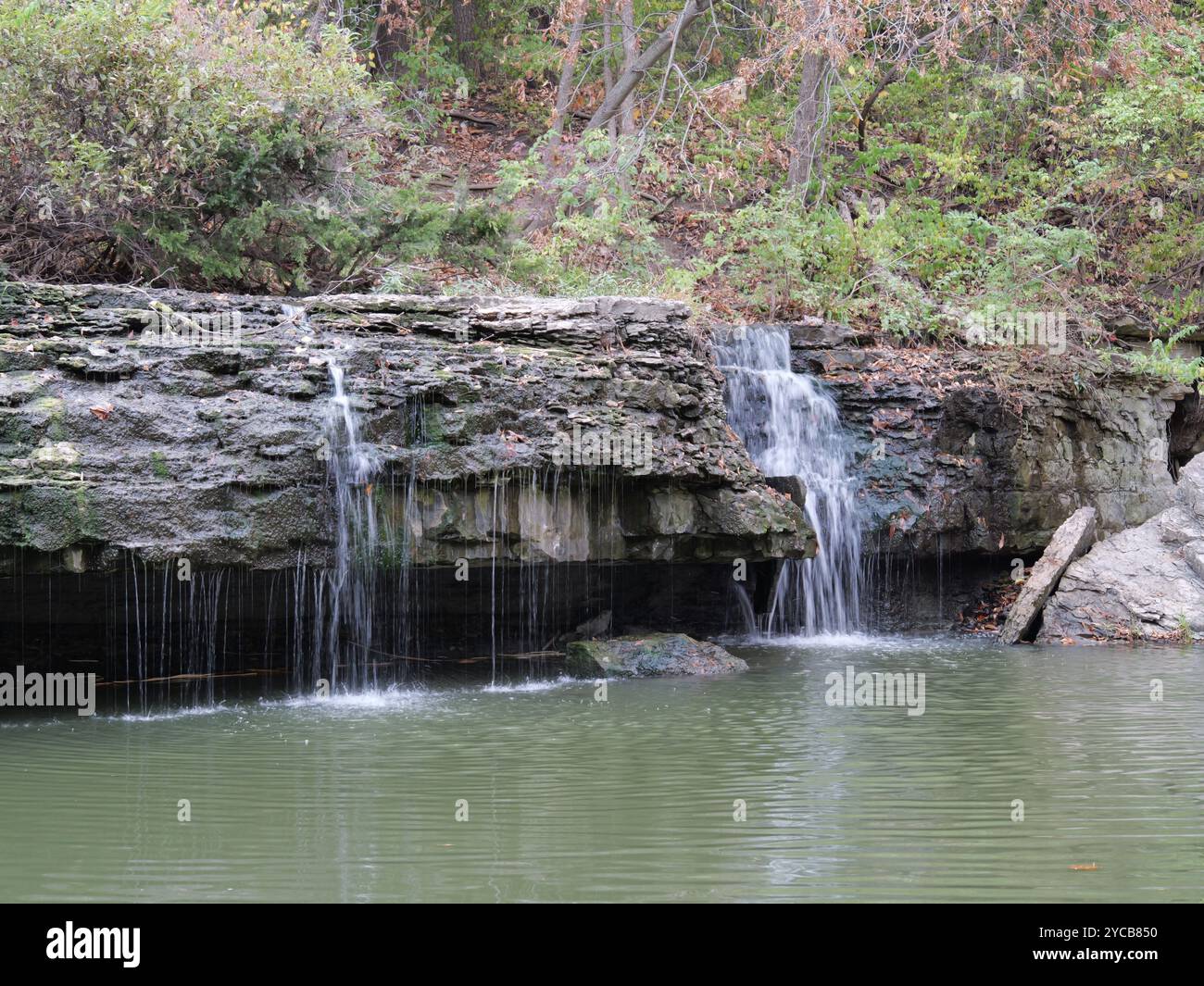 Cedar Lake Public Park in Olathe Kansas on a Warm Fall Evening Stock ...