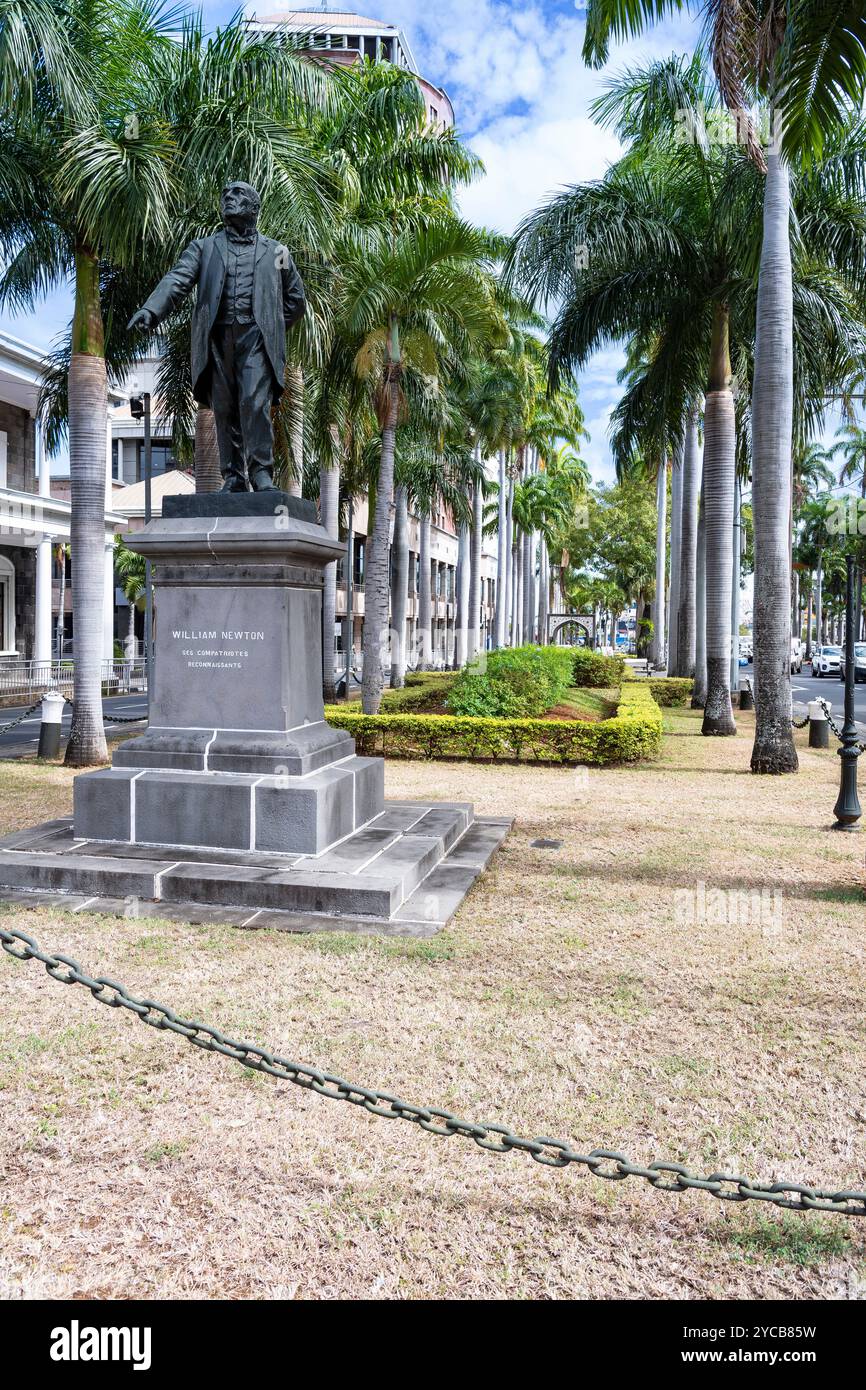 Statue, monument Sir William Newton, Sir William Newton Street, Port Louis, Indian Ocean, island ...