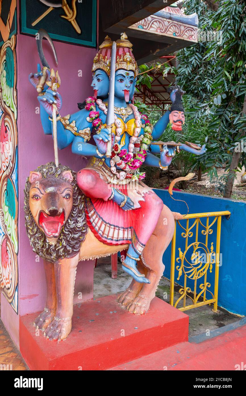 Hindu Temple, Mandir de Medines, Flic en Flac, Indian Ocean, Island ...