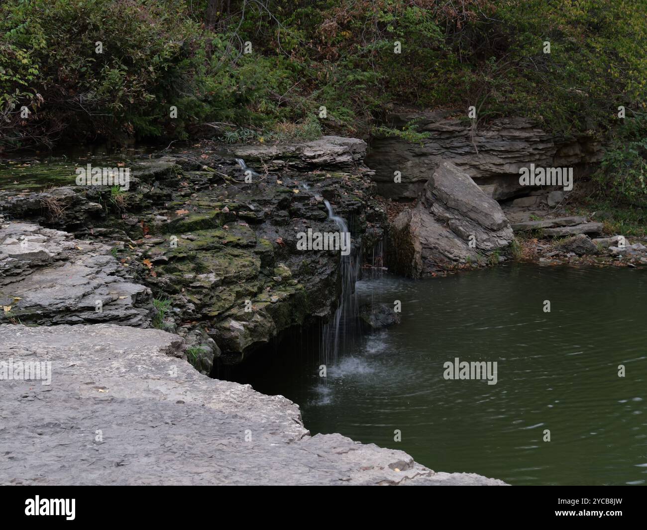 Cedar Lake Public Park in Olathe Kansas on a Warm Fall Evening Stock ...