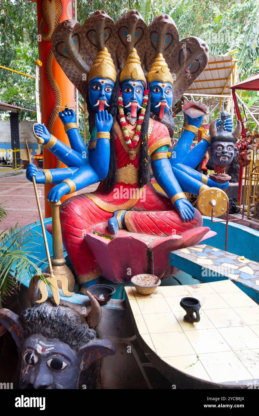 Hindu Temple, Mandir de Medines, Flic en Flac, Indian Ocean, Island ...