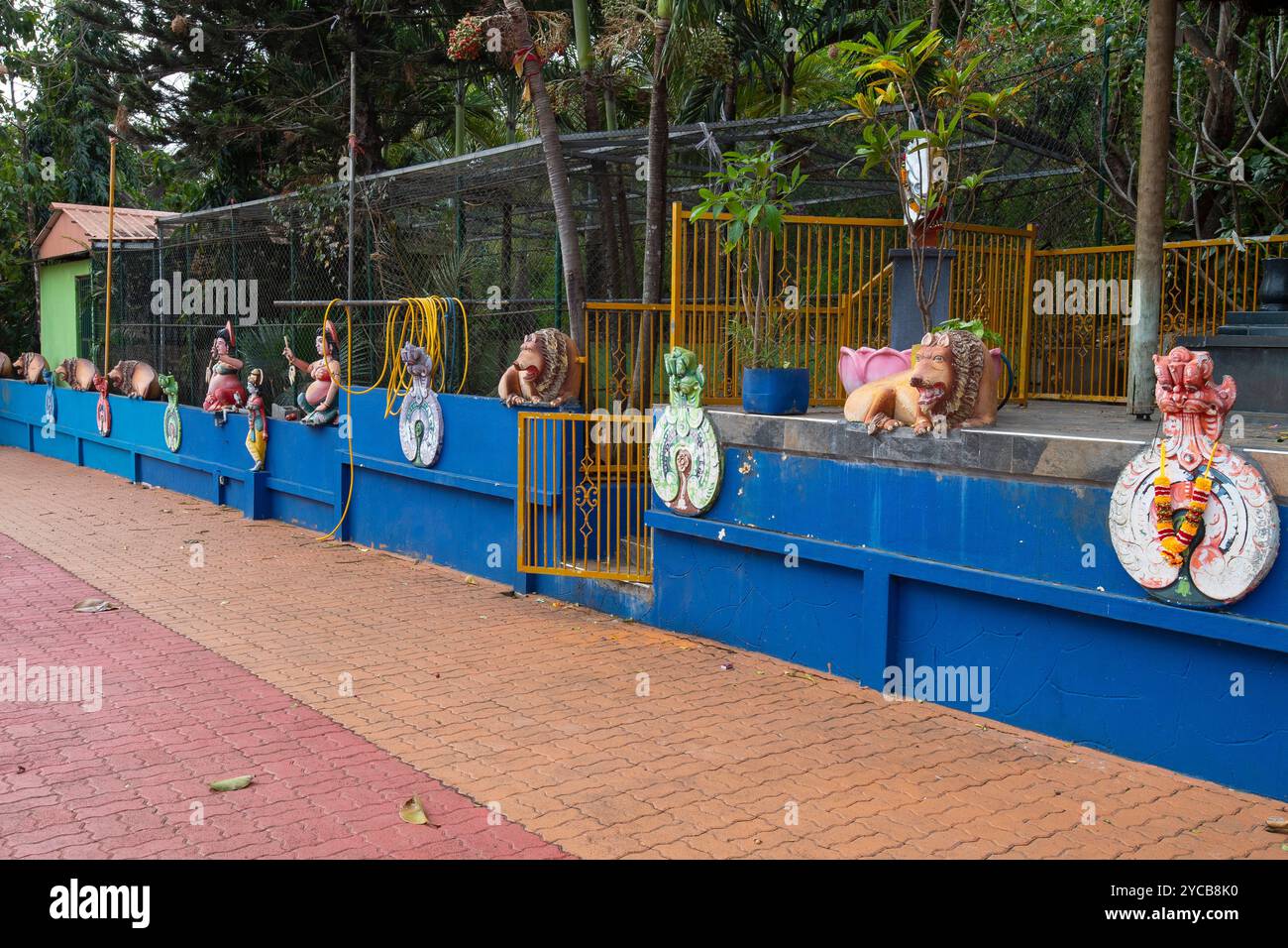 Hindu Temple, Mandir de Medines, Flic en Flac, Indian Ocean, Island ...