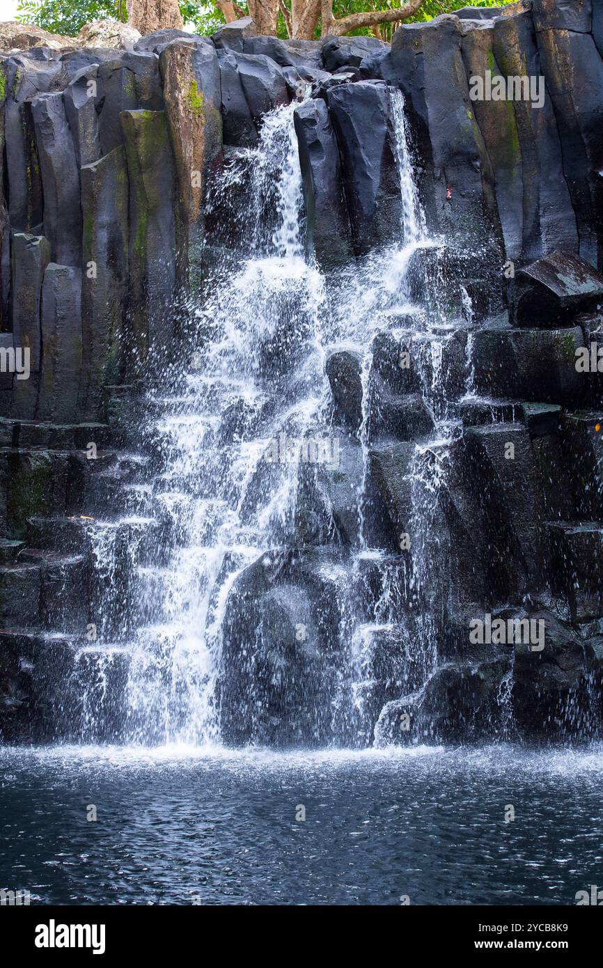 Rochester Fall, waterfall, Indian Ocean, island, Mauritius, Africa ...