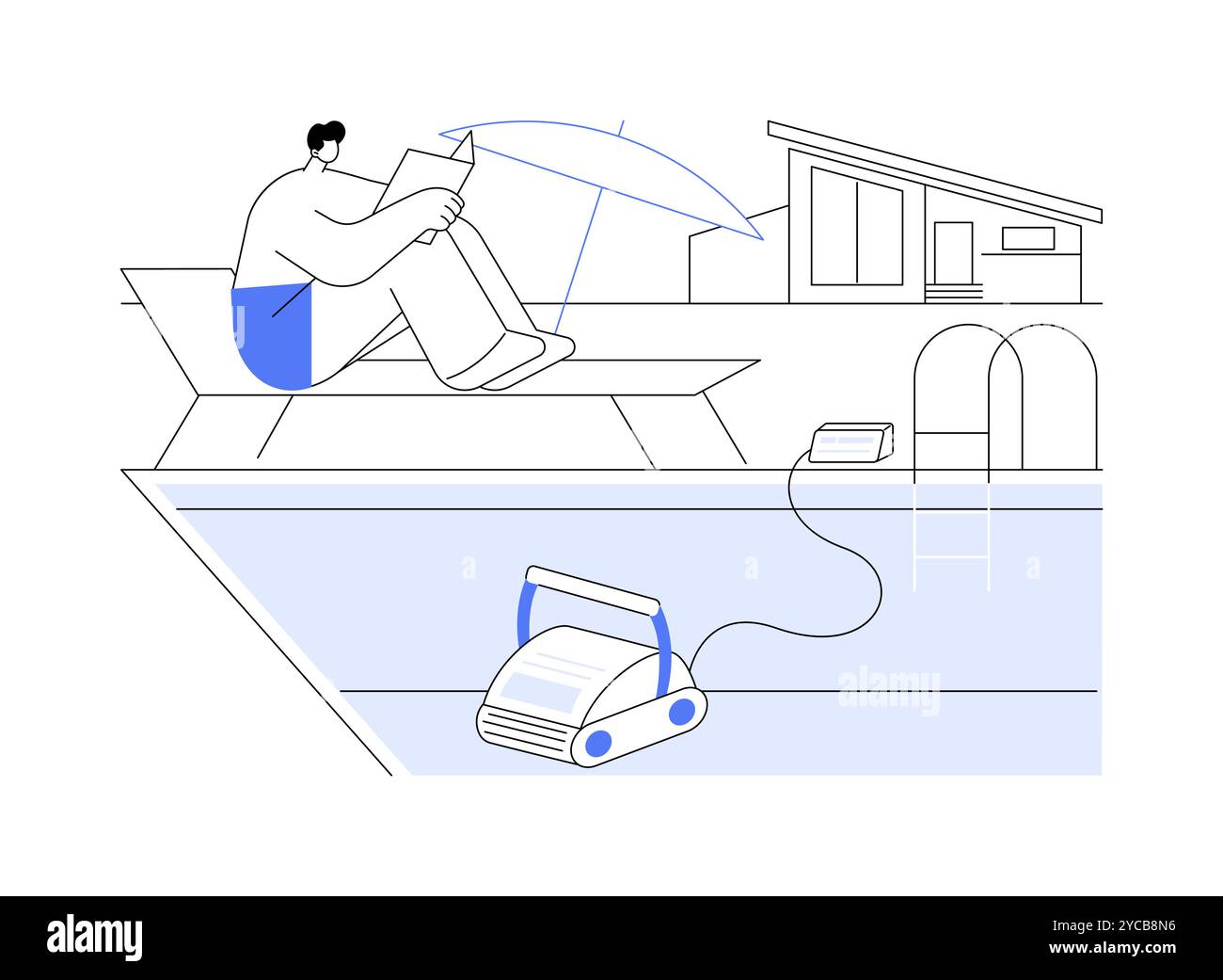 Robotic pool cleaner Stock Vector Images - Alamy