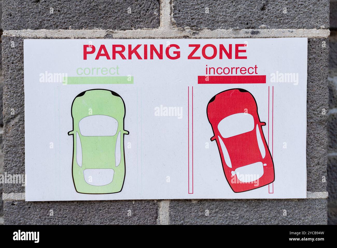 sign, information on correct parking, Indian Ocean, island, Mauritius ...