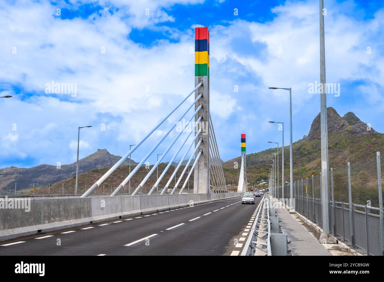 SAJ Bridge, Sir Anerood Jugnauth Bridge, Indian Ocean, Island ...