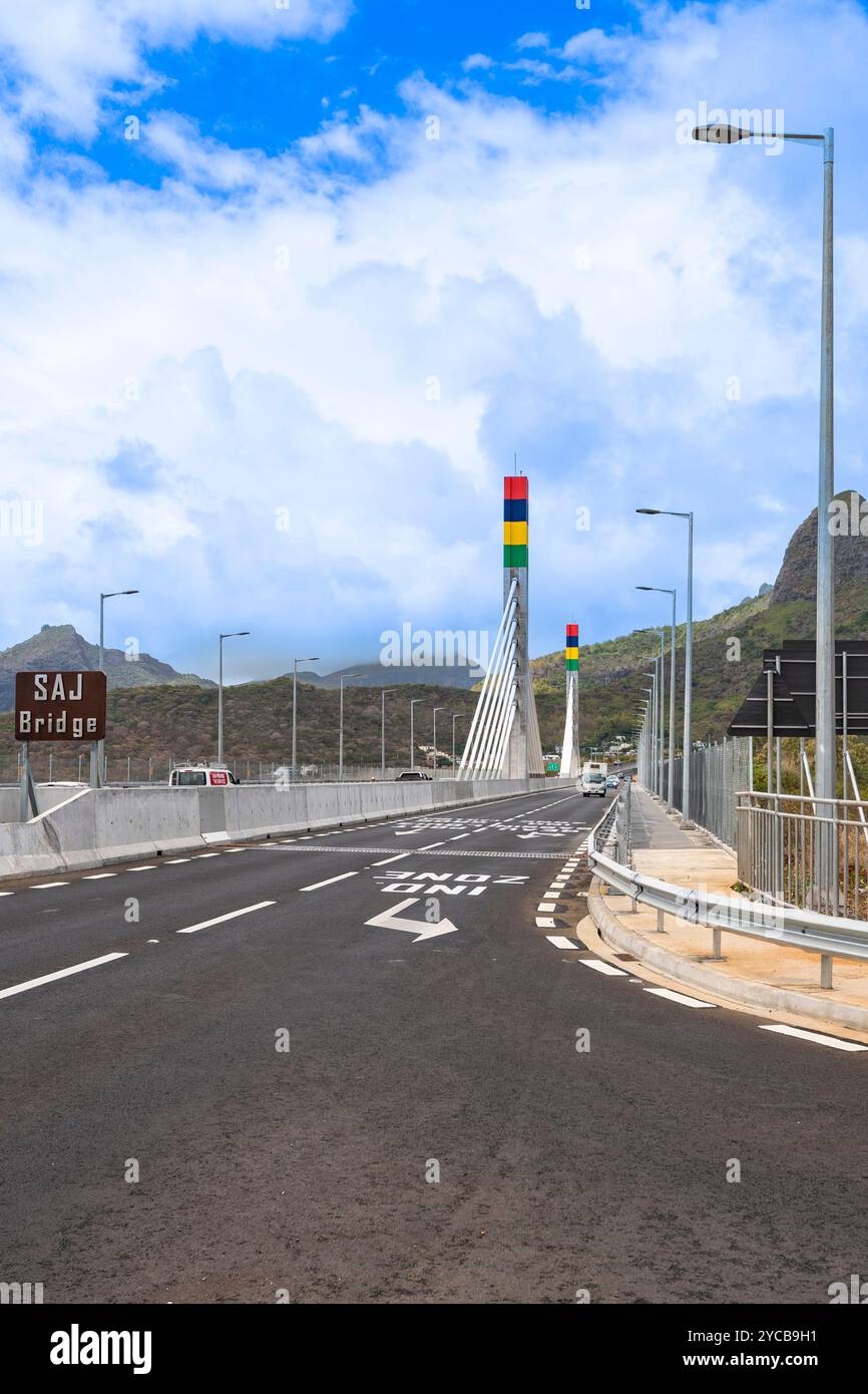 SAJ Bridge, Sir Anerood Jugnauth Bridge, Indian Ocean, Island ...