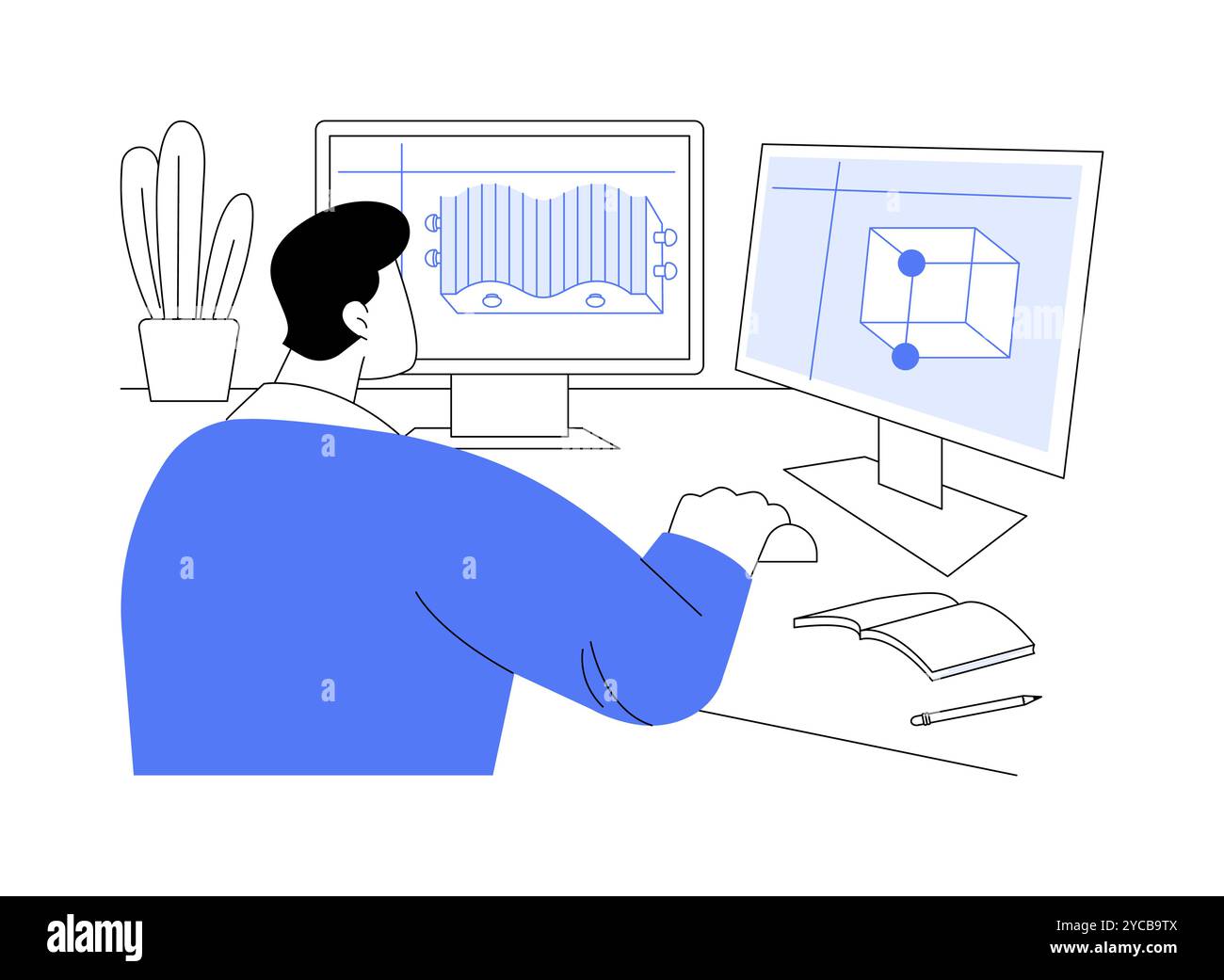 3d Modeling Software Isolated Cartoon Vector Illustrations Stock Vector Image And Art Alamy