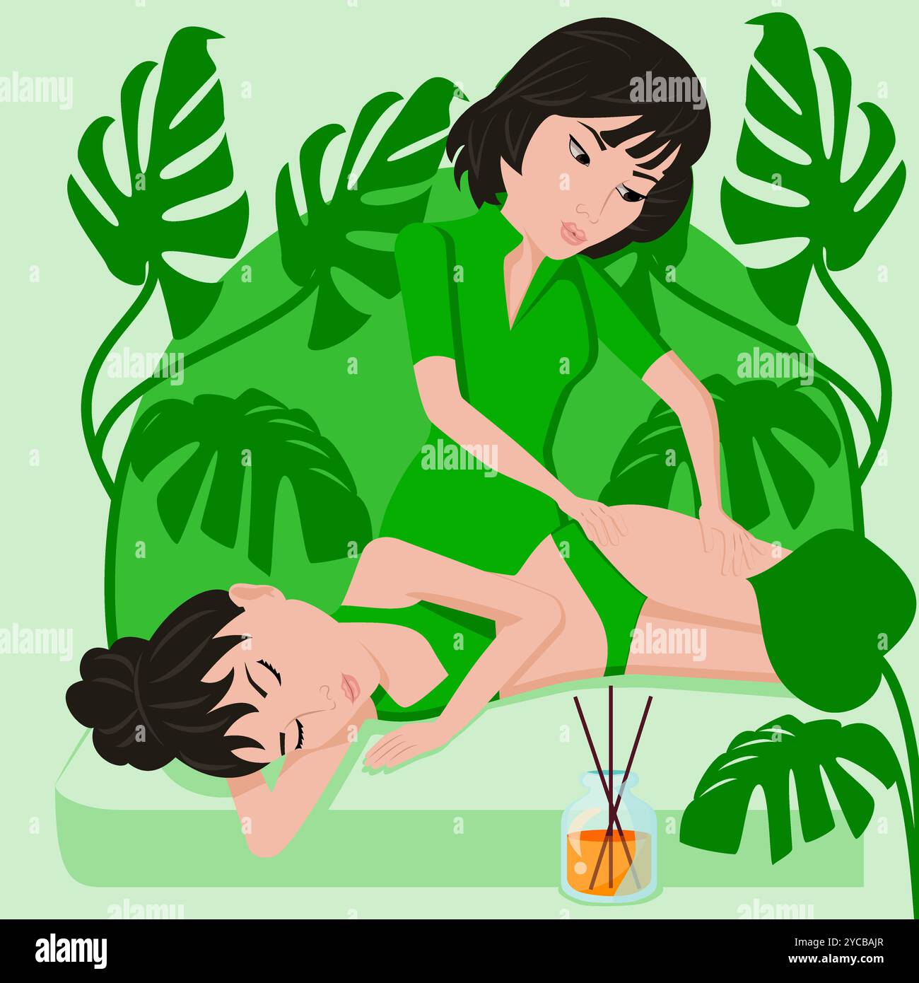 Lymphatic massage. Therapy and treatment by professional therapist in ...