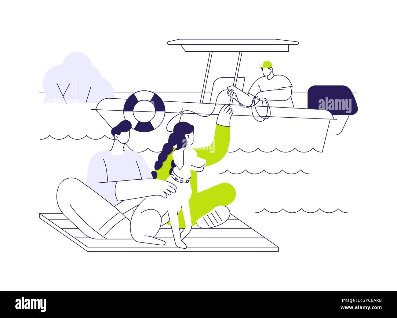 People evacuation abstract concept vector illustration Stock Vector ...