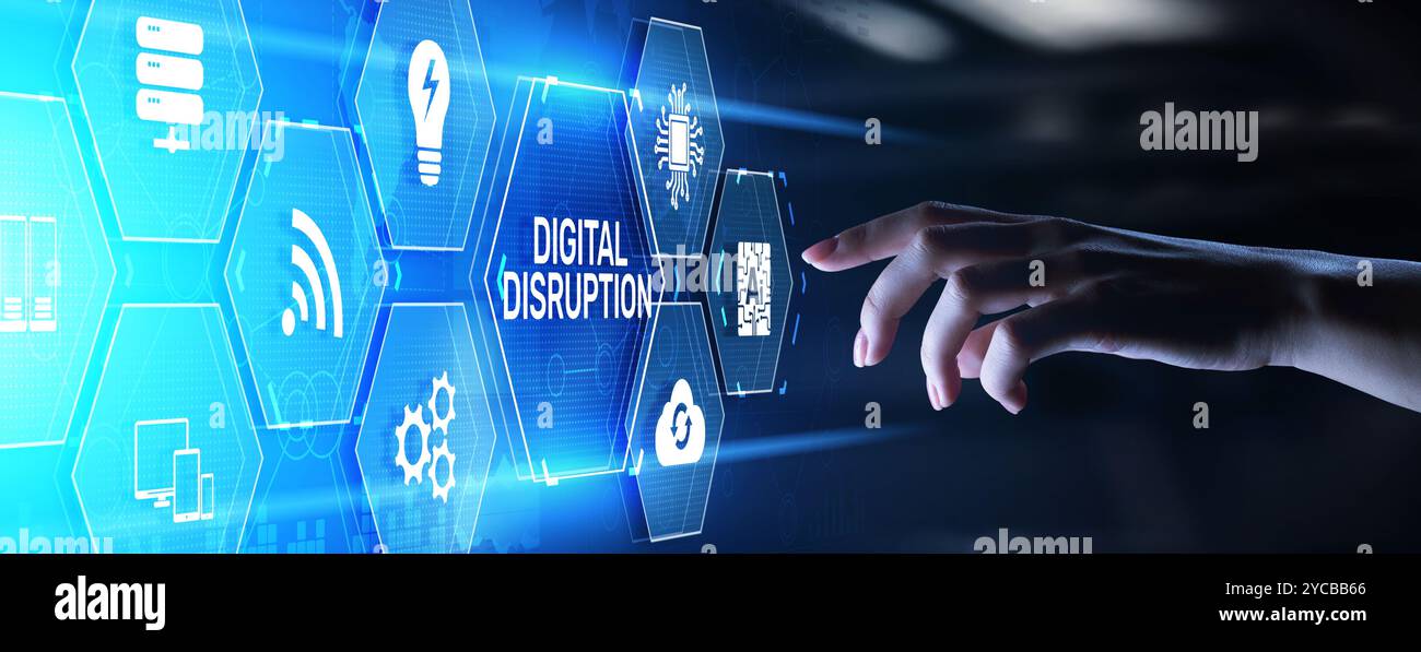 Digital disruption transformation digitalization innovation technology ...