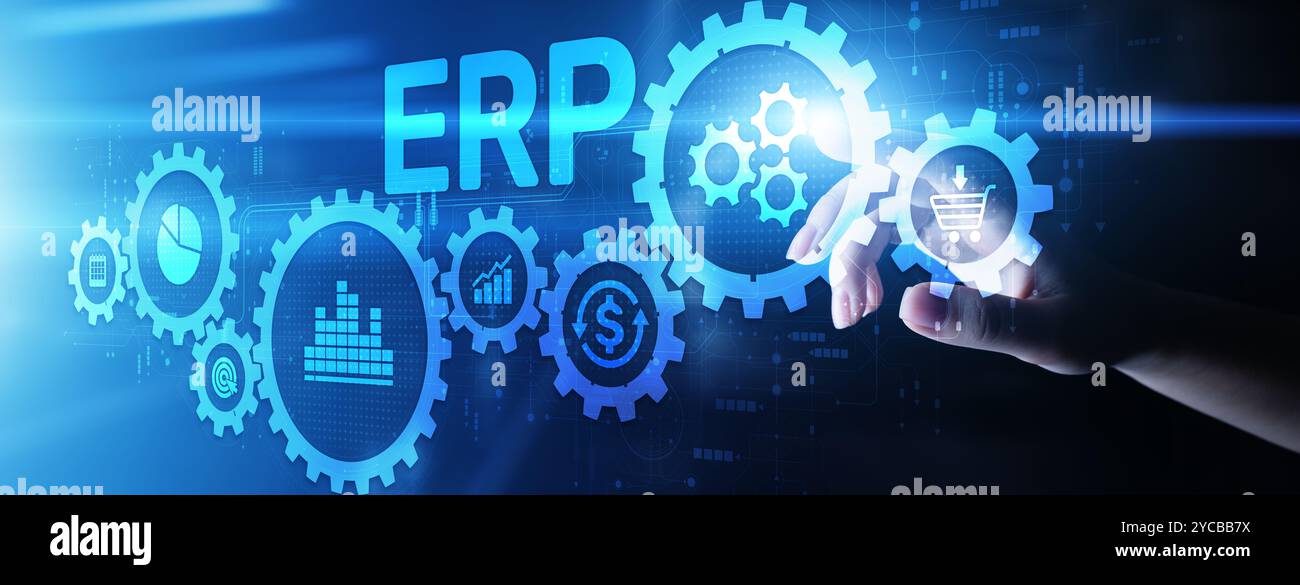 ERP Enterprise resources planning SAP business process automation ...