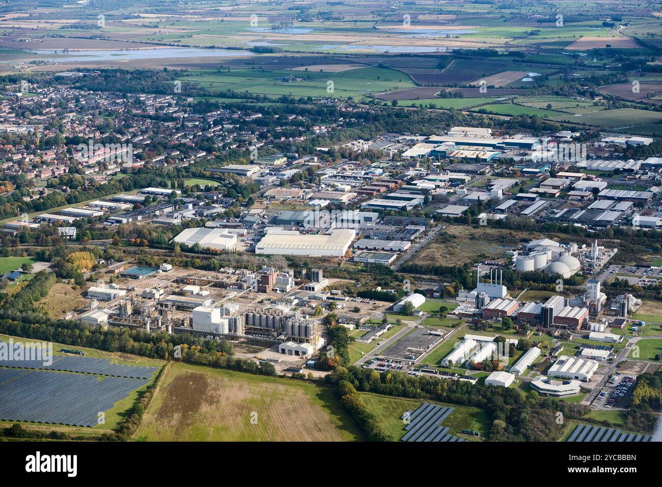 an aerial view of Newton Aycliffe Industrial estate, New Town, County ...