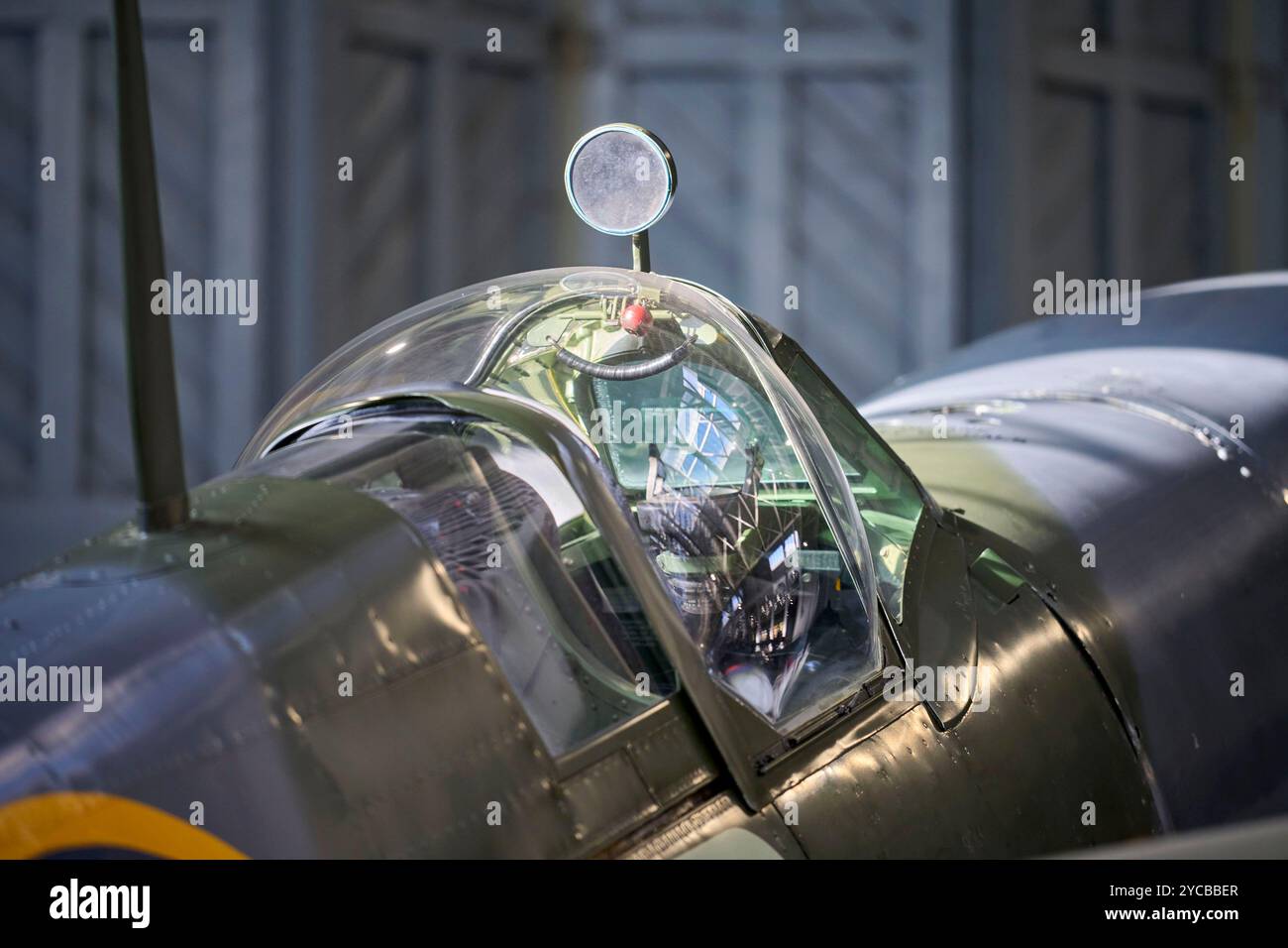 Spitfire historic aircraft at the IWM Duxford aircraft Museum ...