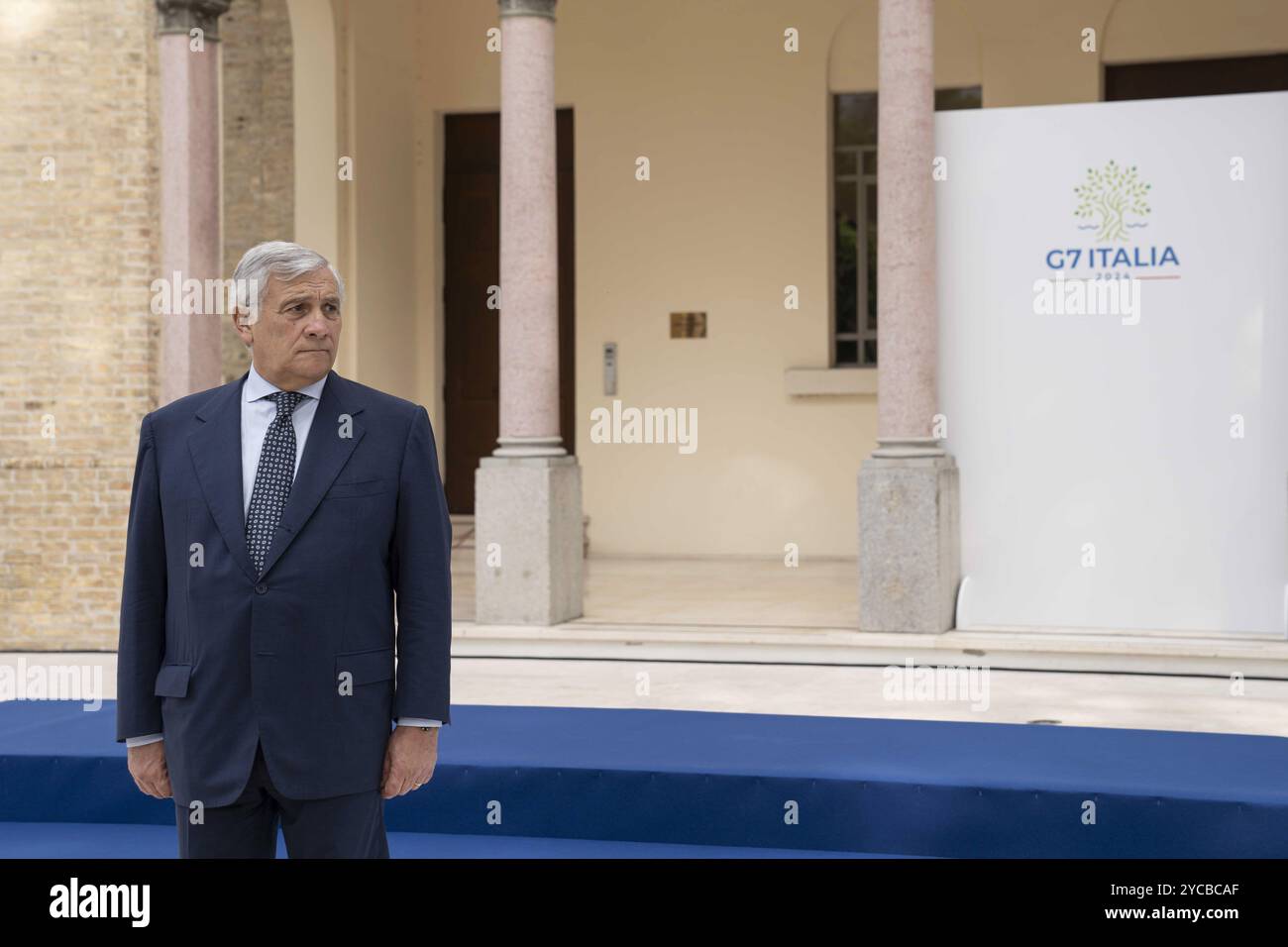 Pescara - Italian Foreign Minister Antonio Tajani during the welcome ...
