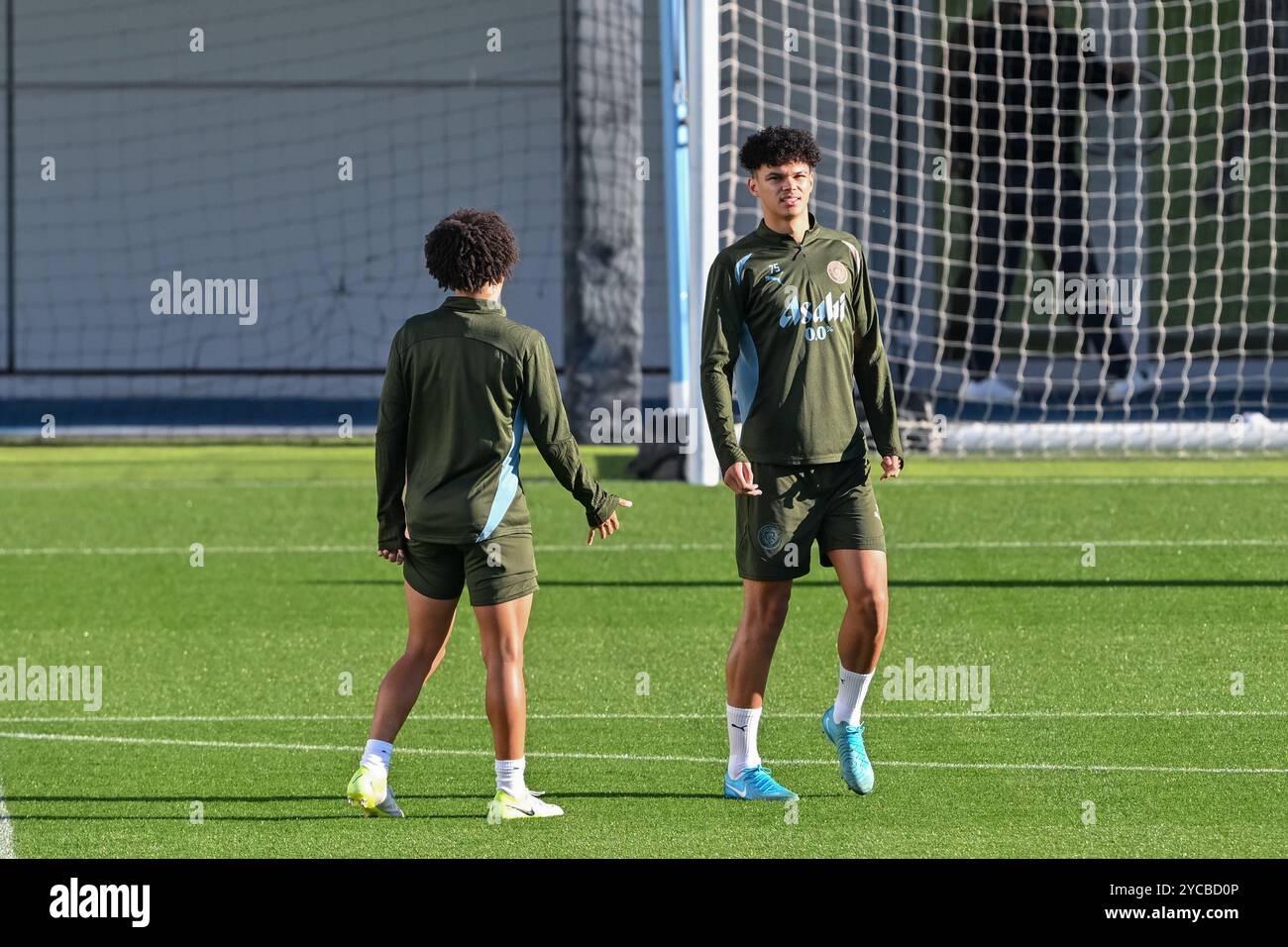 Nico O'Reilly of Manchester City during the Manchester City UEFA ...
