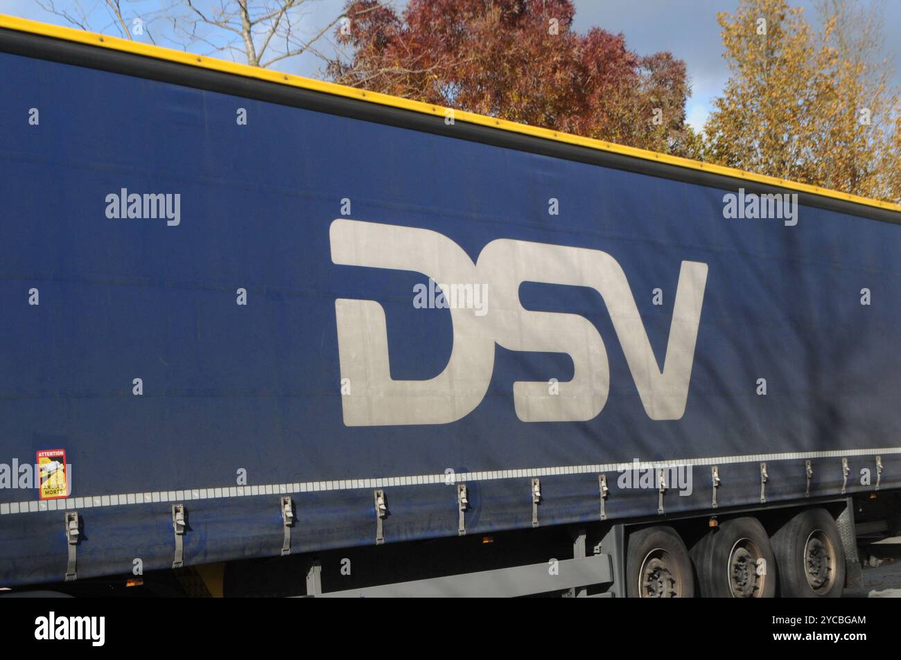 Copenhagen/ DenmarK/22 October 2024/ DSV transport truck in ballerup ...