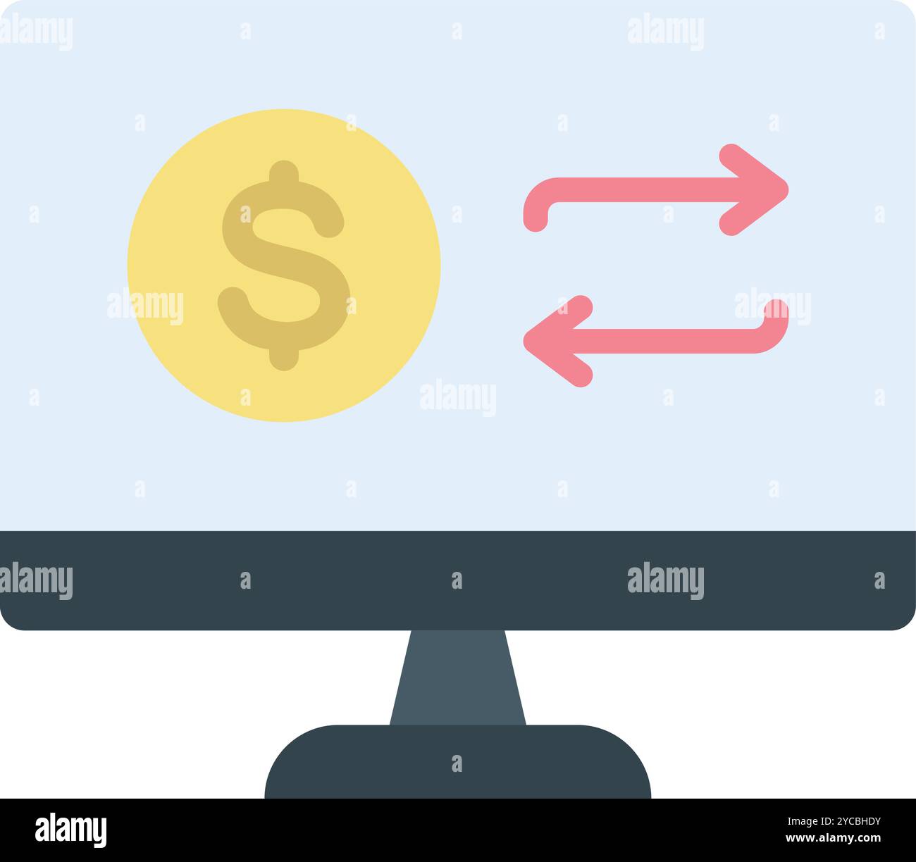 Online Transactions icon vector image. Suitable for mobile application ...