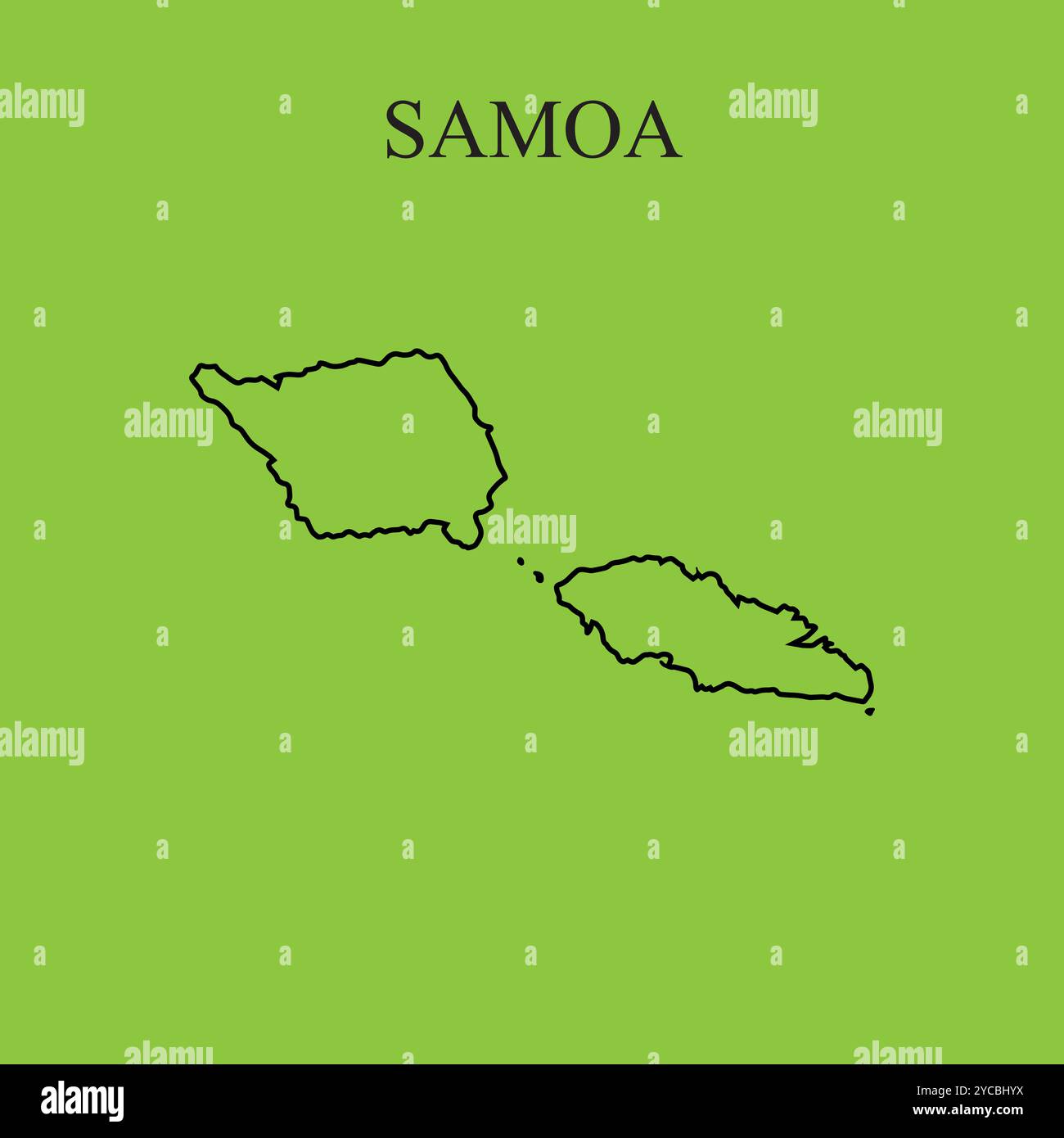 Vector of Samoa. Flat Style Stock Vector Image & Art - Alamy
