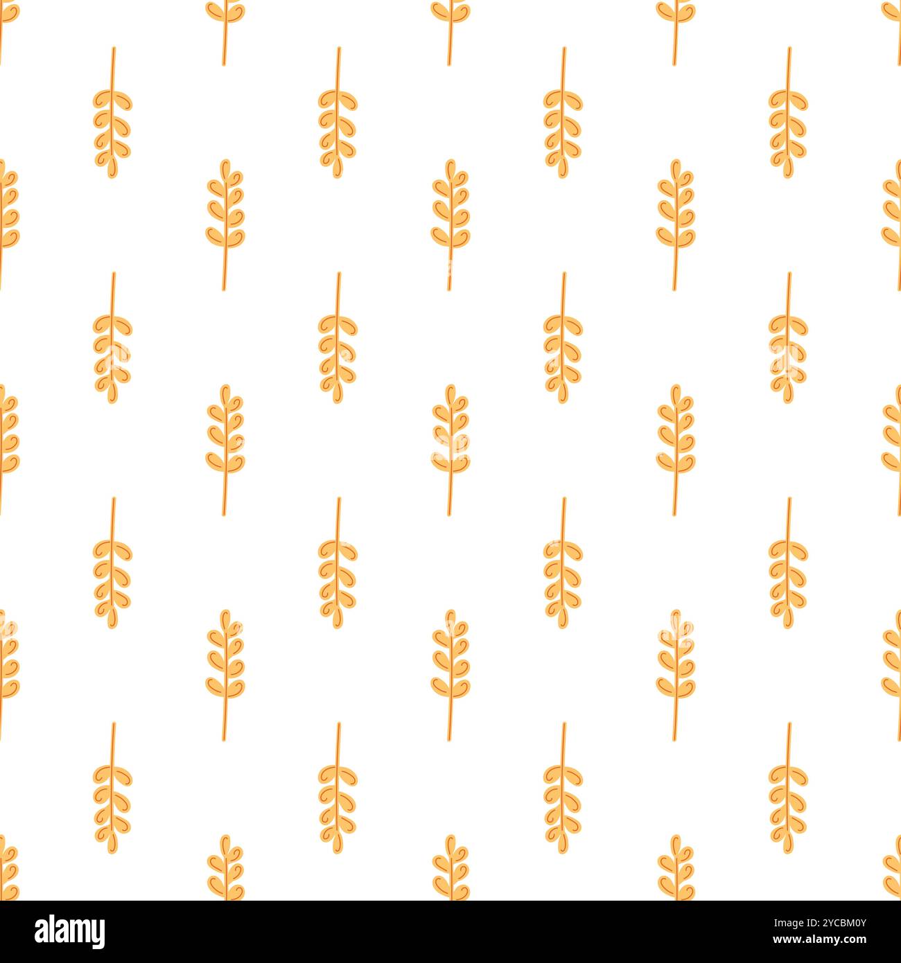 Seamless herbal pattern in minimalist style for fabric, textile ...