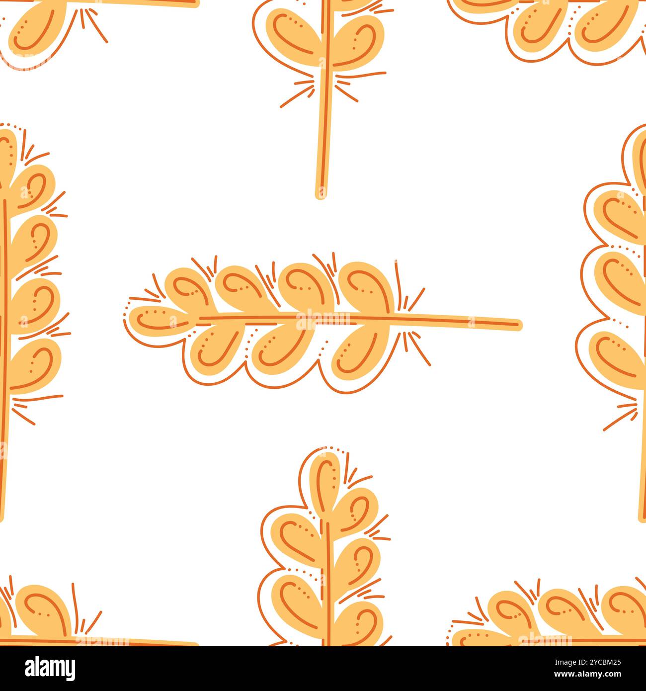 Seamless herbal pattern in minimalist style for fabric, textile ...