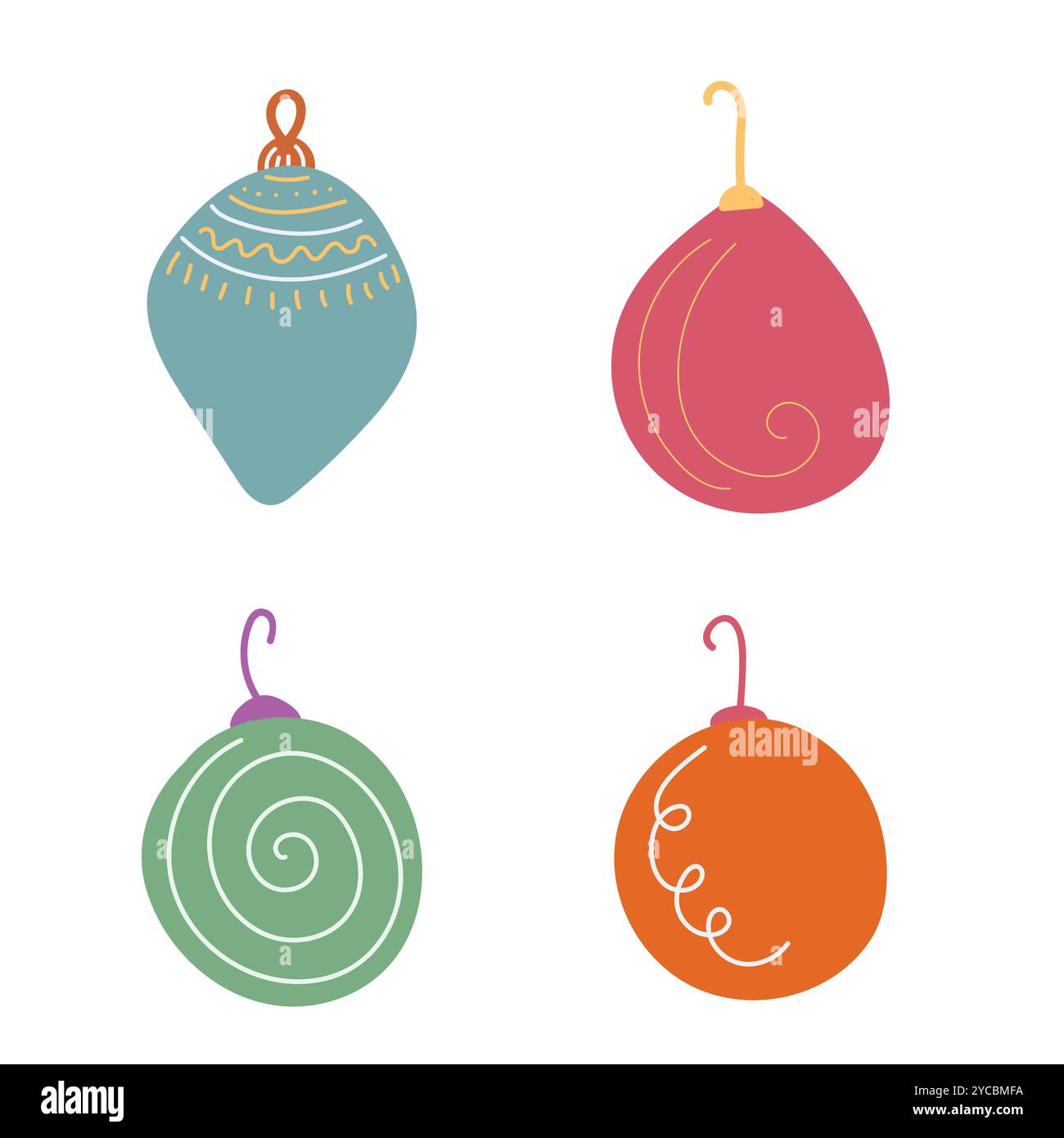 Christmas tree decoration. Vector illustration Stock Vector Image & Art ...