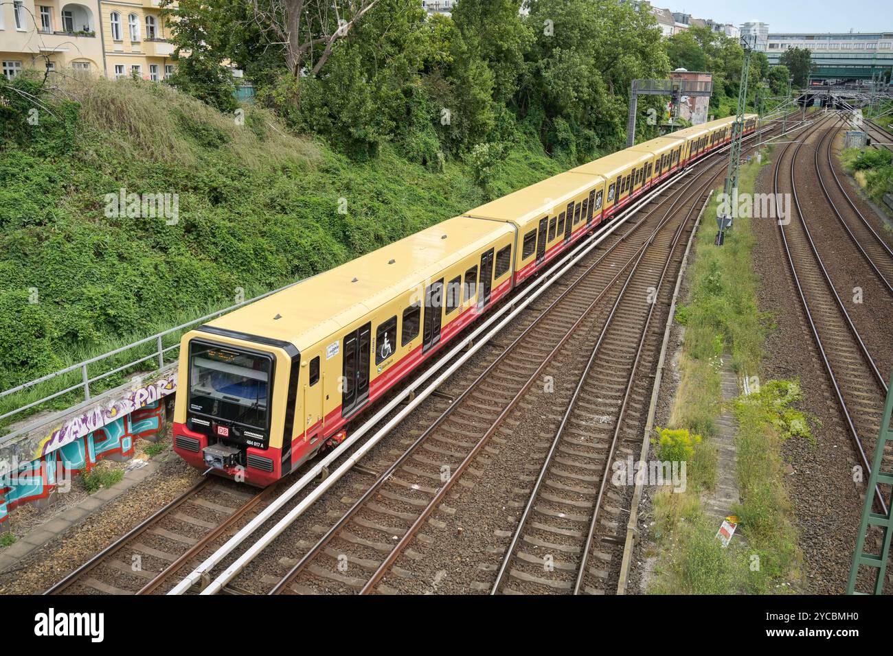 Ringbahn, S-Bahn, Höhe Dänenstraße, Schönfließer Brücke, Prenzlauer ...
