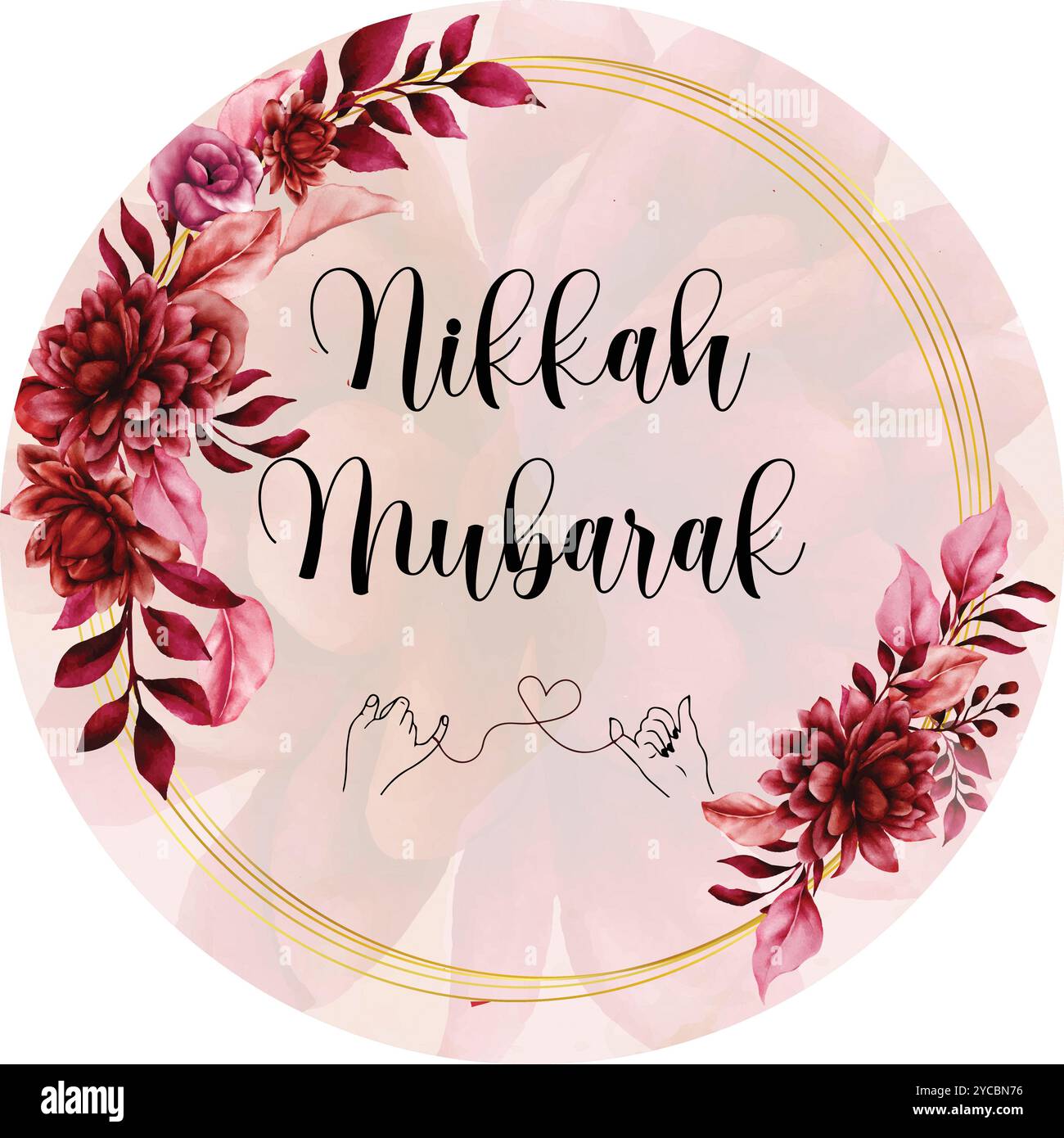 Luxury Floral Nikkah Certificate, Premium A4 Islamic Wedding Contract ...