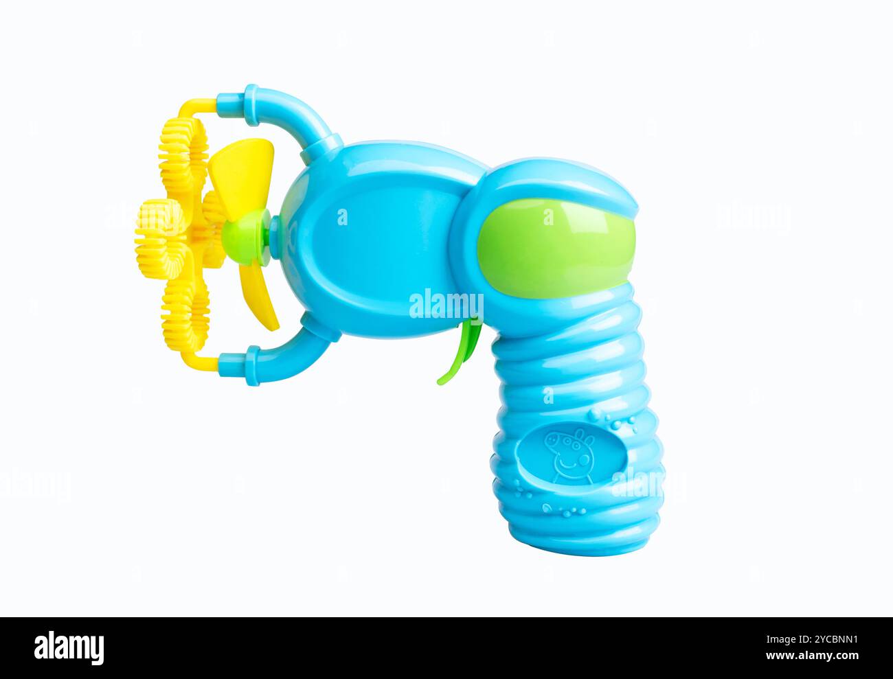 Bubble Machines on White Background. children toy gun fan bubbles Stock ...