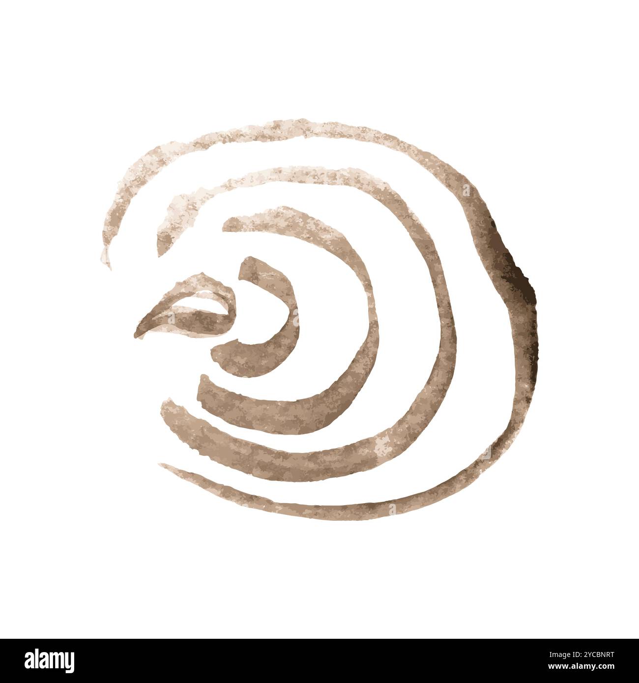 Brown watercolor blot background. Brush stroke abstract shape Stock ...