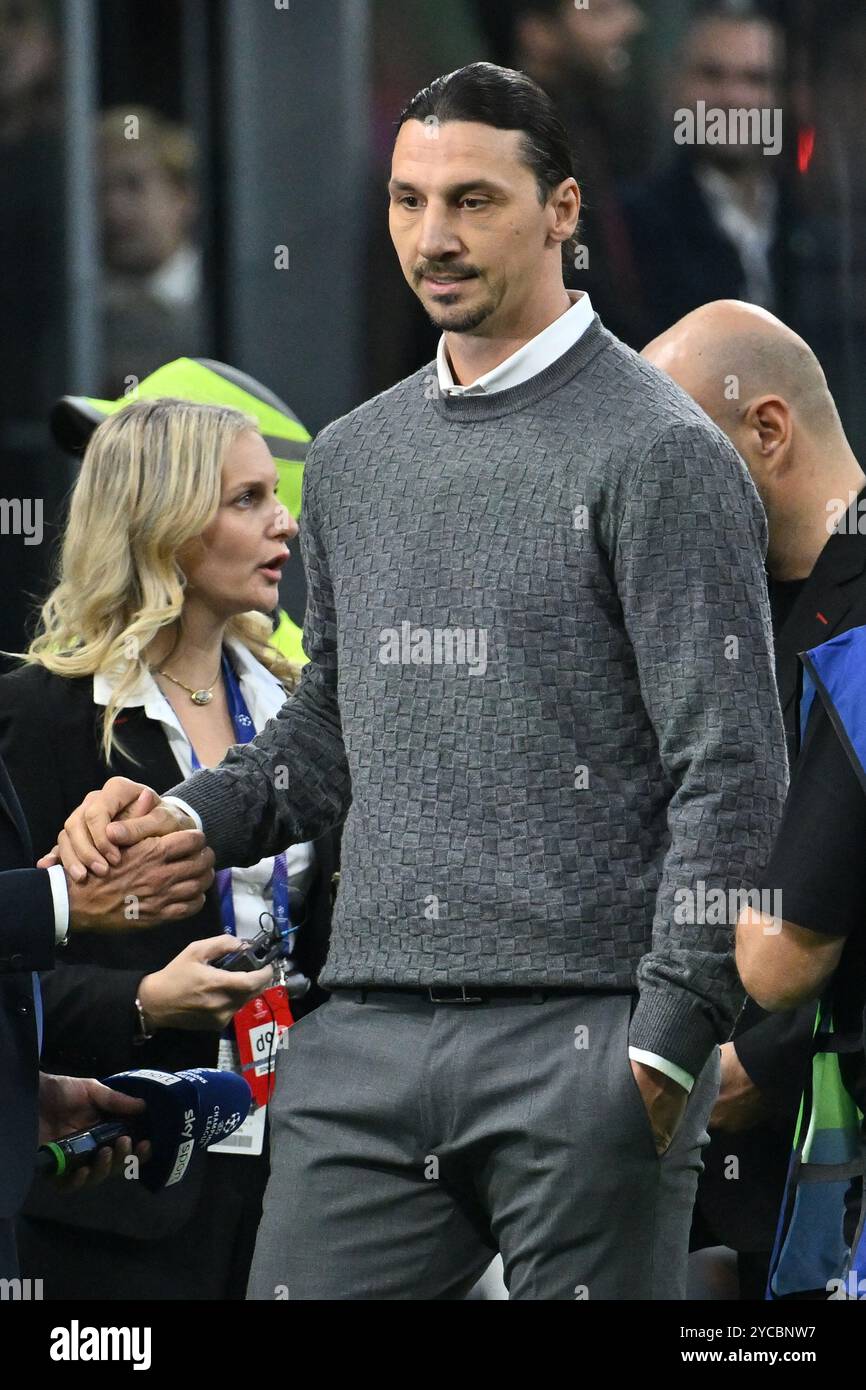 Zlatan Ibrahimovic of A.C. Milan during the UEFA Champions League 2024/ ...