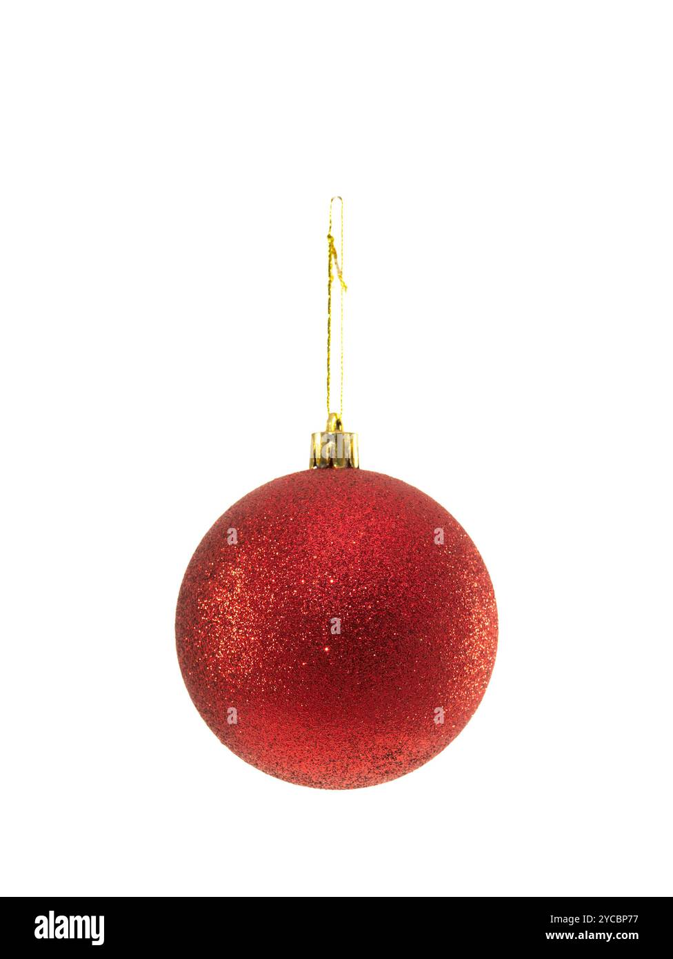 red christmas bauble isolated Stock Photo - Alamy