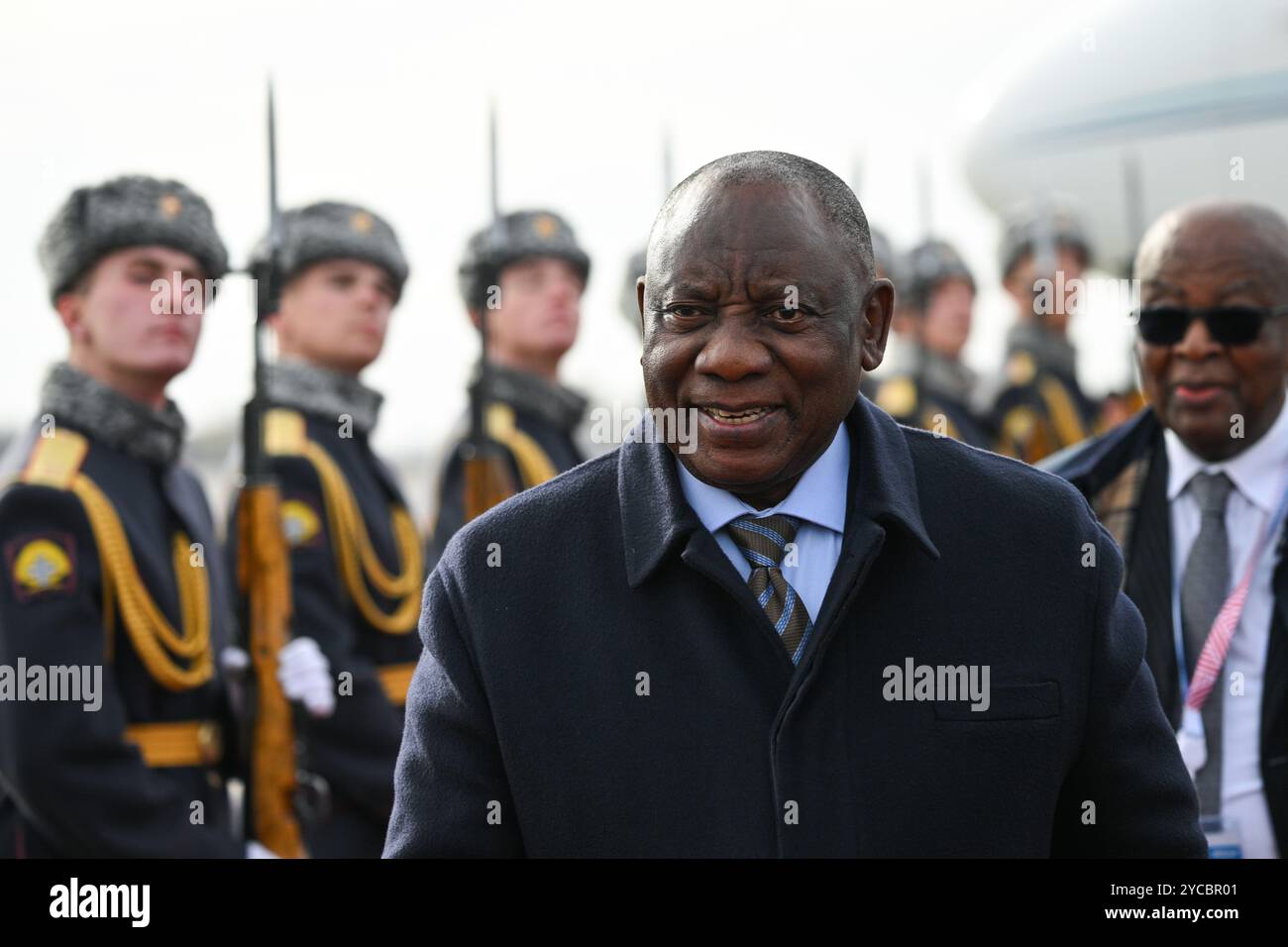 Kazan, Russia. 22nd Oct, 2024. South African President Cyril Ramaphosa ...