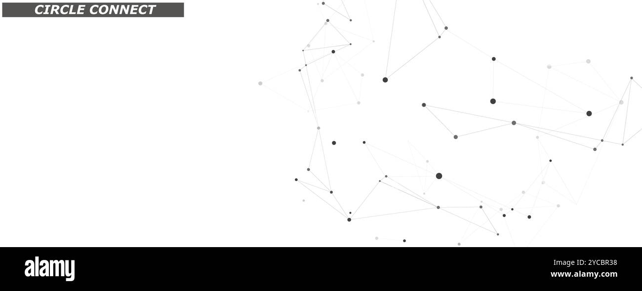 Connect background with line and dots. Technical network design Stock ...