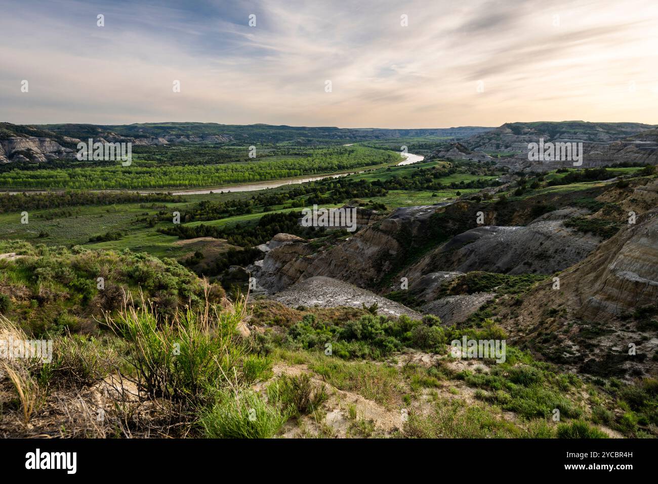 Spring Landscape in North Dakota Stock Photo - Alamy